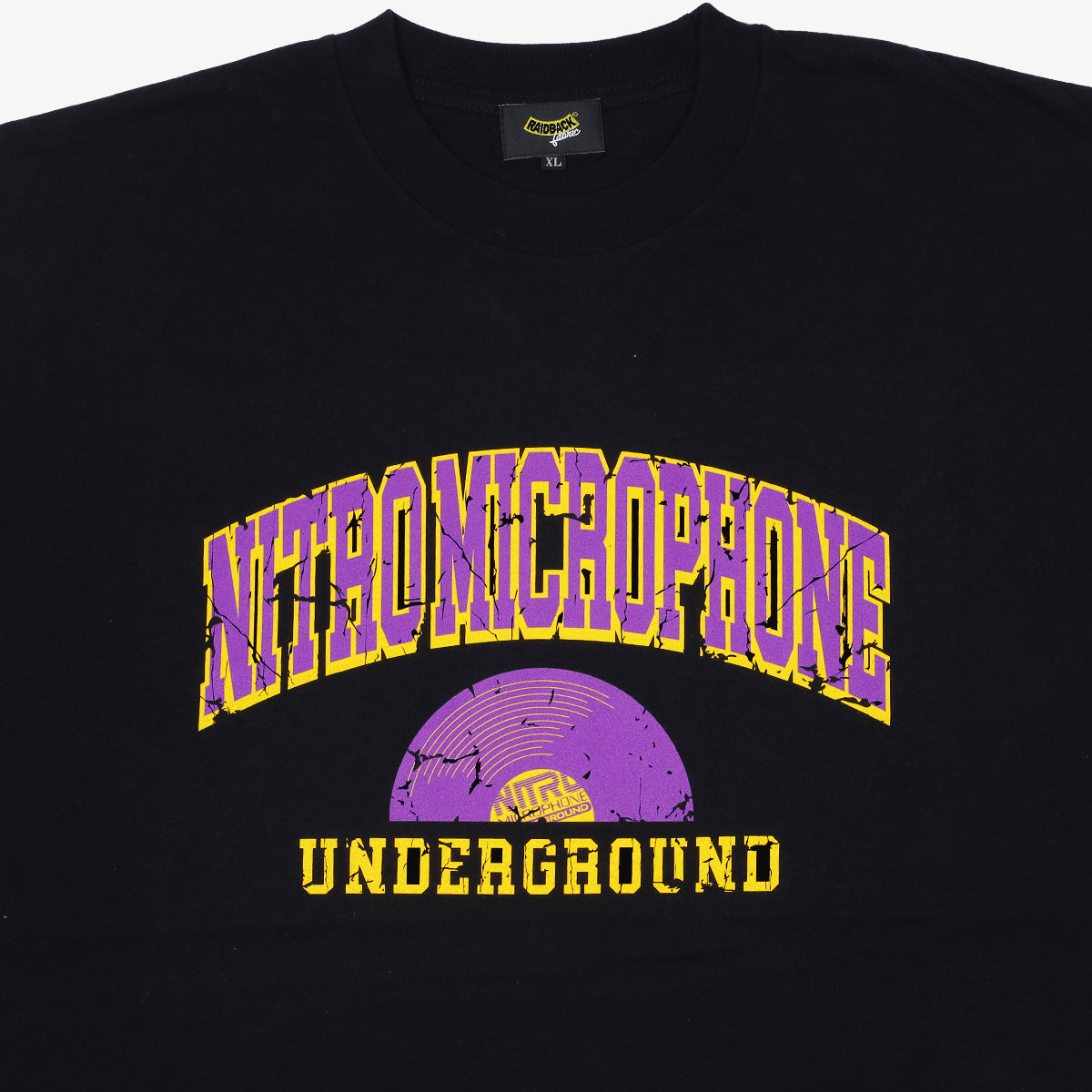 raidback fabric Nitro Microphone Underground "Vinyl" Tee Side A -Make – KICKS LAB.