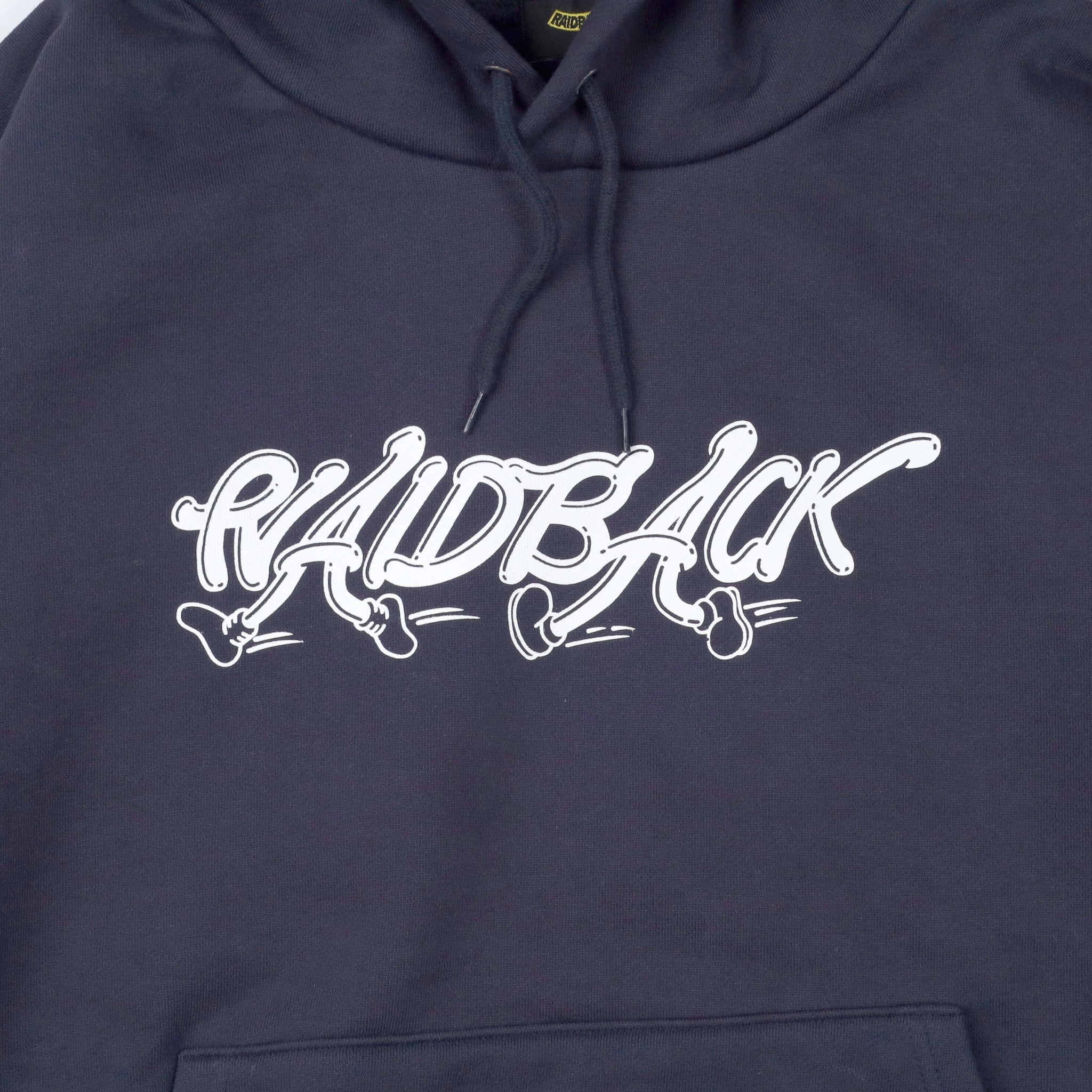 raidback fabric walk this way logo Hooded Sweatshirt NAVY raid-hooded ...