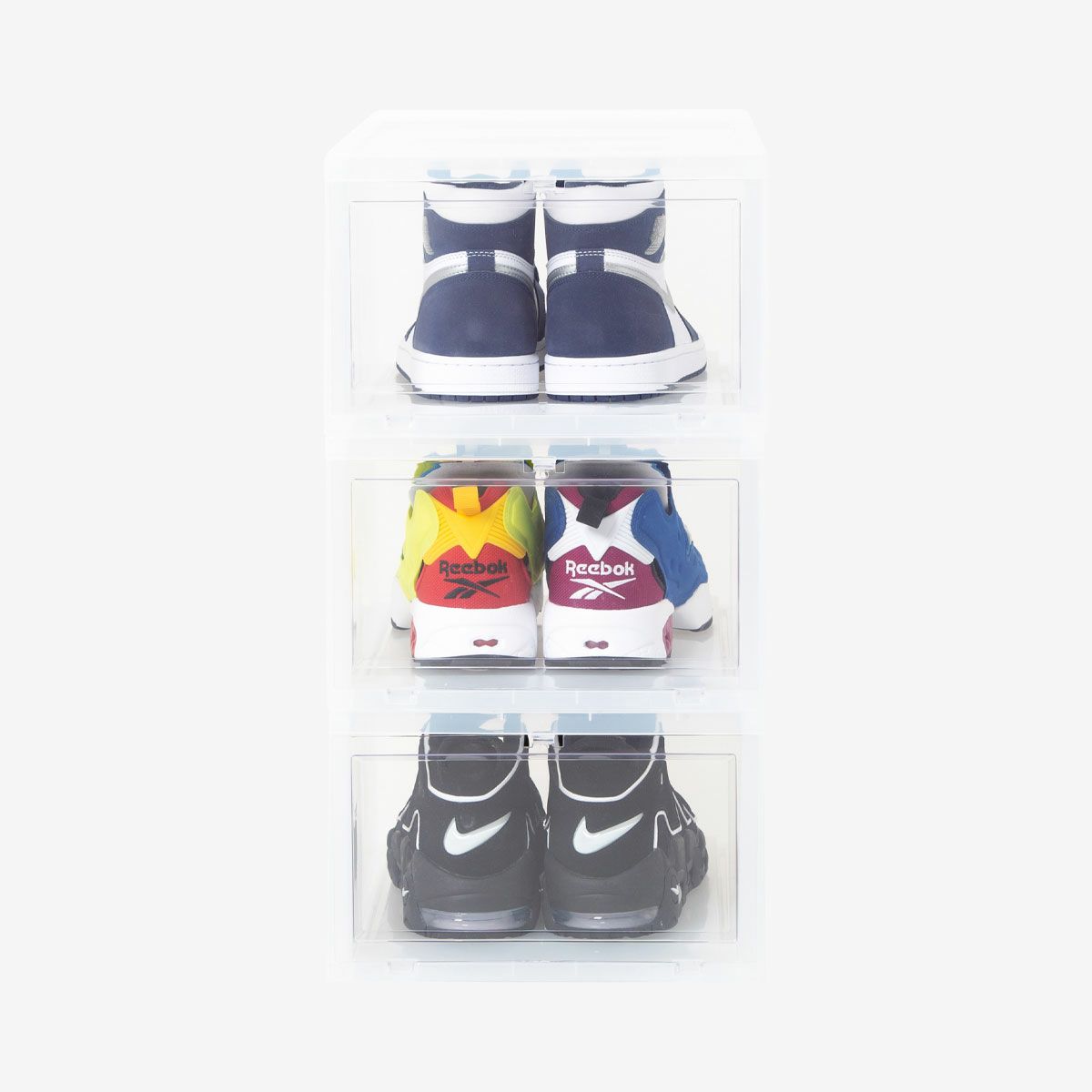 KICKS LAB. SHOE STORAGE BOX 3 BOX CLEAR kl-ssb-3