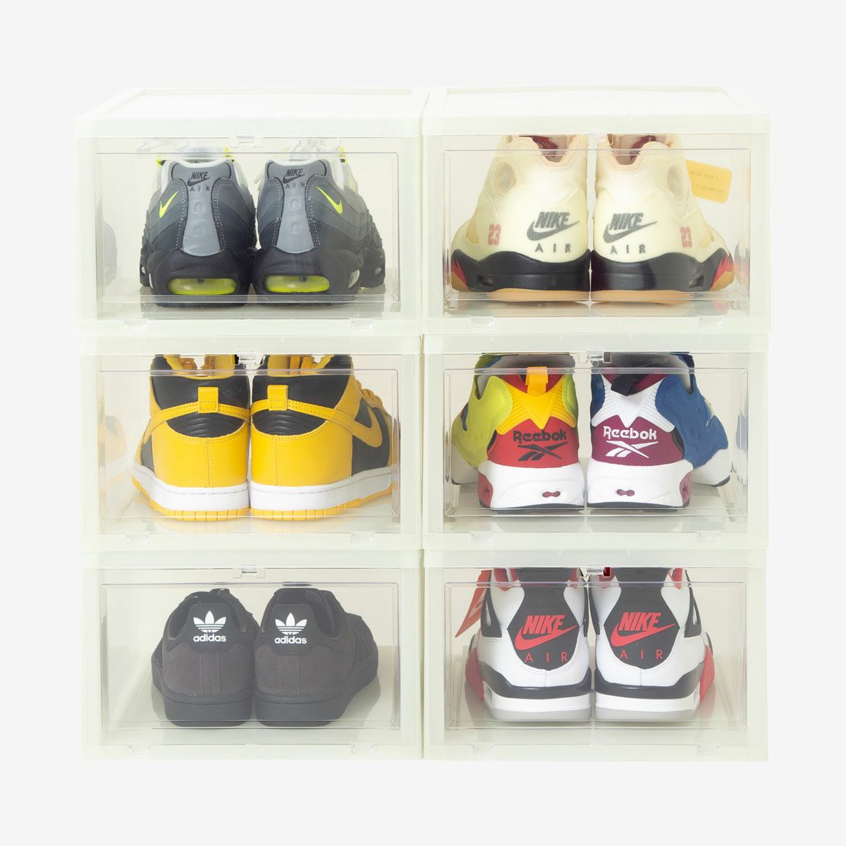 KICKS LAB. SHOE STORAGE BOX 6 BOX GLOW IN THE DARK Luminous material kl ...