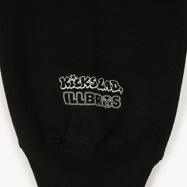 KICKS LAB. ILLBROS CREW NECK SWEATSHIRT BLACK taboo-crew-02