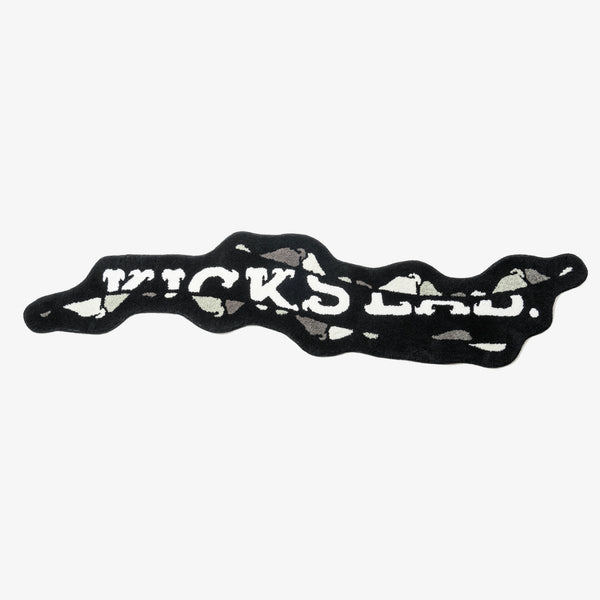 KICKS LAB. LOGO RUG BLACK/WHITE kl-logo-rug-01-blk