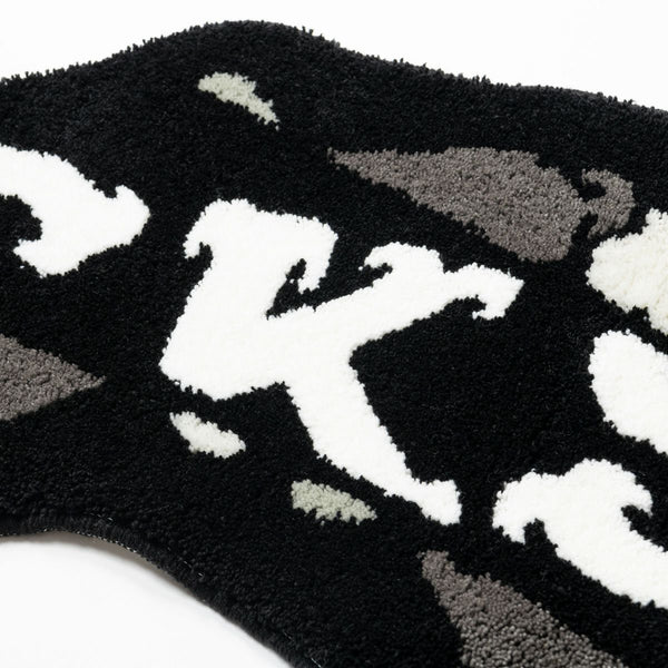 KICKS LAB. LOGO RUG BLACK/WHITE kl-logo-rug-01-blk